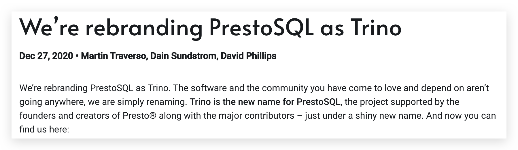 简单了解下Trino引擎 - 知乎