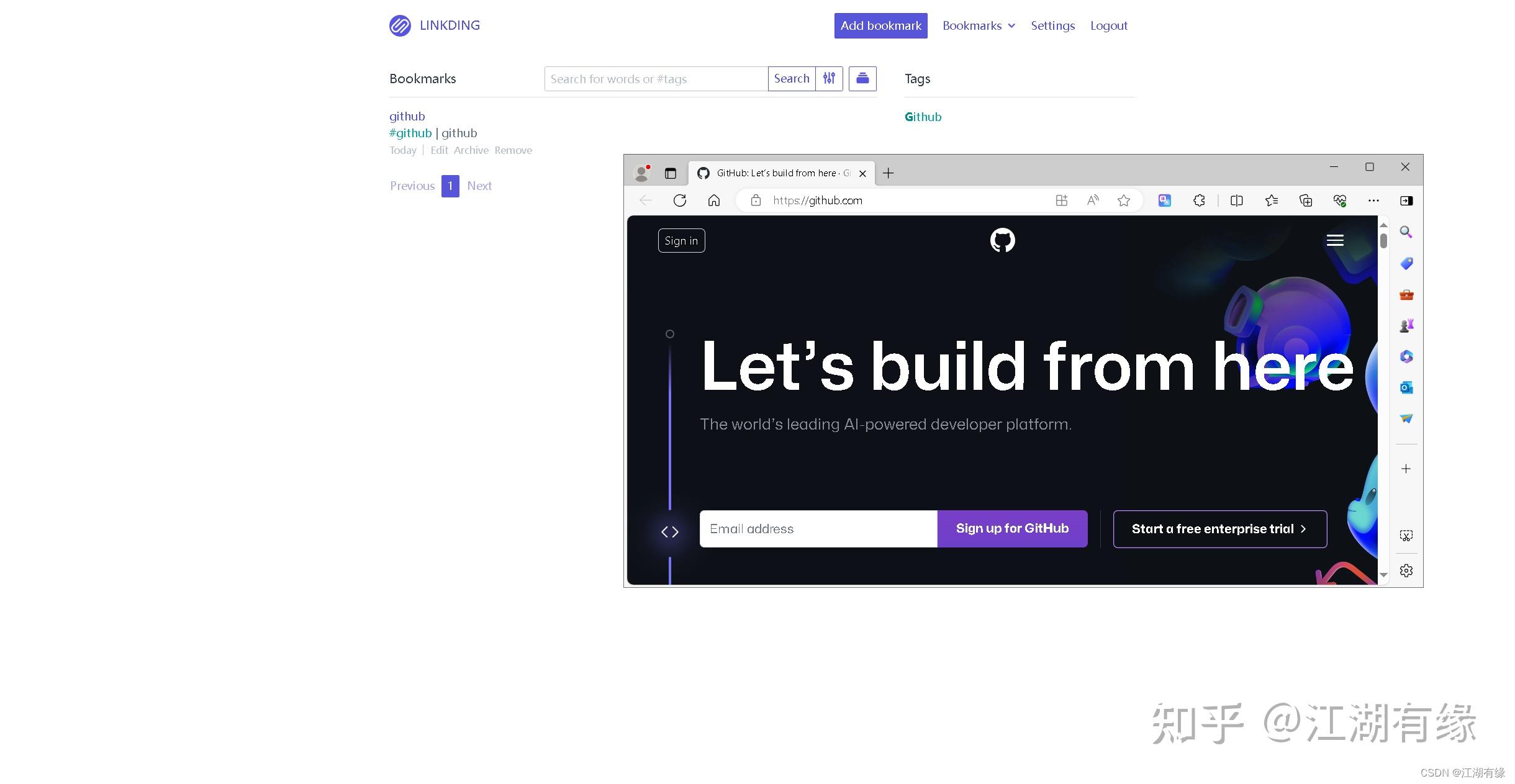 【Docker项目实战】使用Docker部署linkding书签管理器 - 知乎
