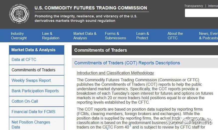 COT报告揭秘——如何解读CFTC的持仓报告 - 知乎