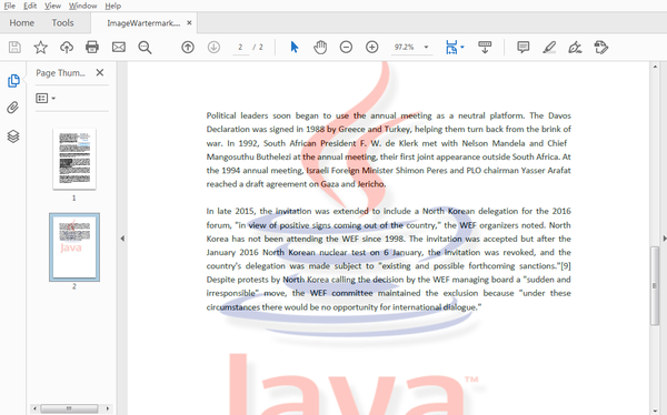 Java 在pdf中添加文本水印、图片水印(基于spirecloudsdk For Java) 知乎