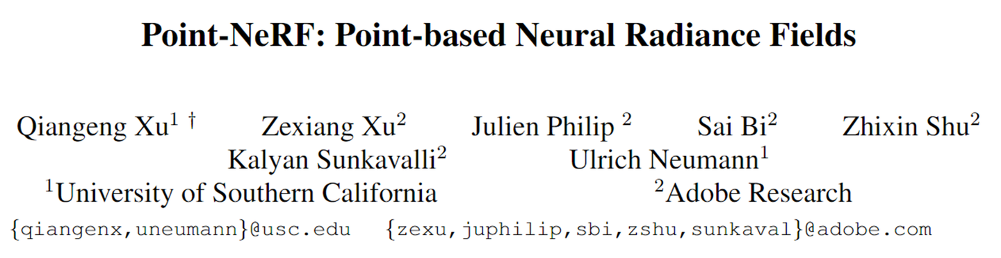CVPR 2022 Oral | Nerf模型训练太慢了，那就试试更快的Point-NeRF吧 - 知乎