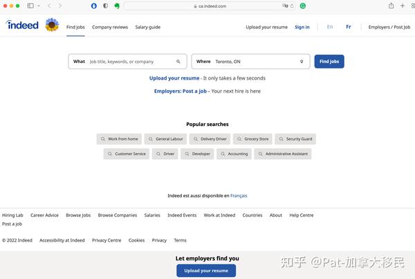 加拿大找工作的5大常用网站 - 知乎