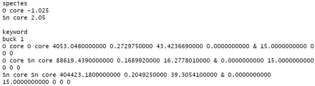 Materials Studio官方教程：GULP——拟合力场 - 知乎