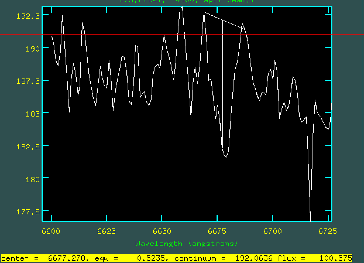 用IRAF测量吸收线等效宽度 - 知乎