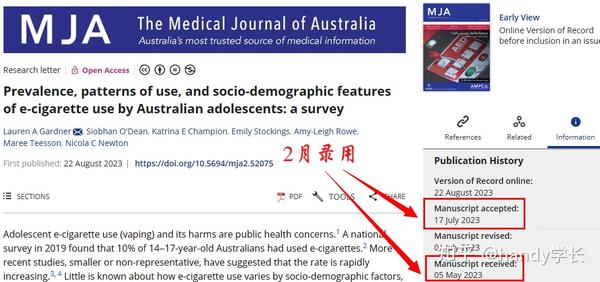 Sci期刊——(医学《medical Journal Of Australia》,jif114),录用快,性价比超高 知乎