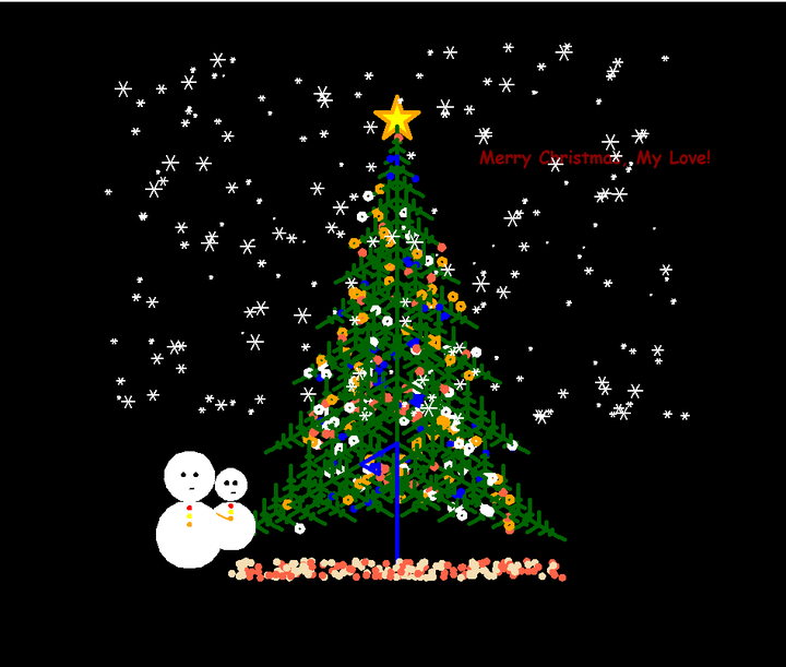 用Python画一棵豪华精美圣诞树（附源码） - 知乎