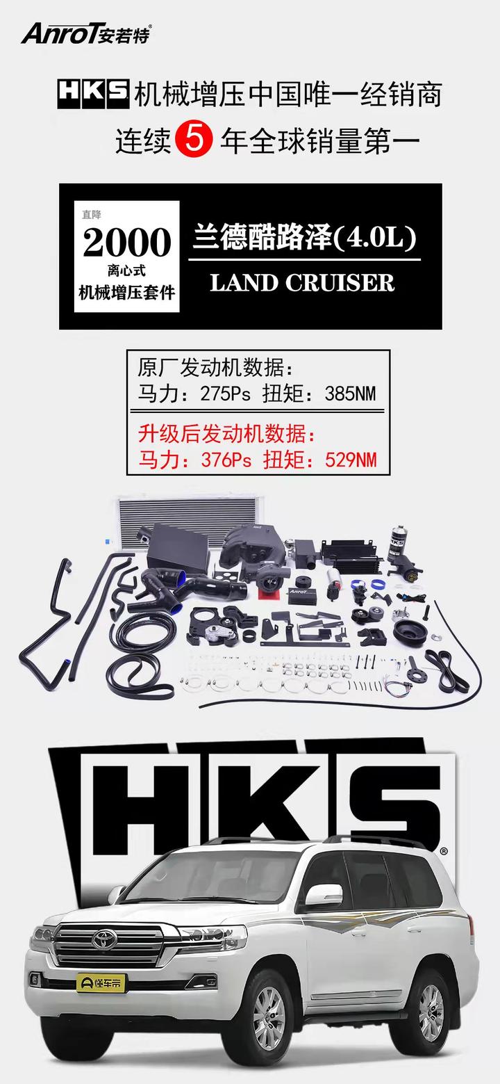 FJ酷路泽4000安装HKS机械增压 动力超过5700 - 知乎