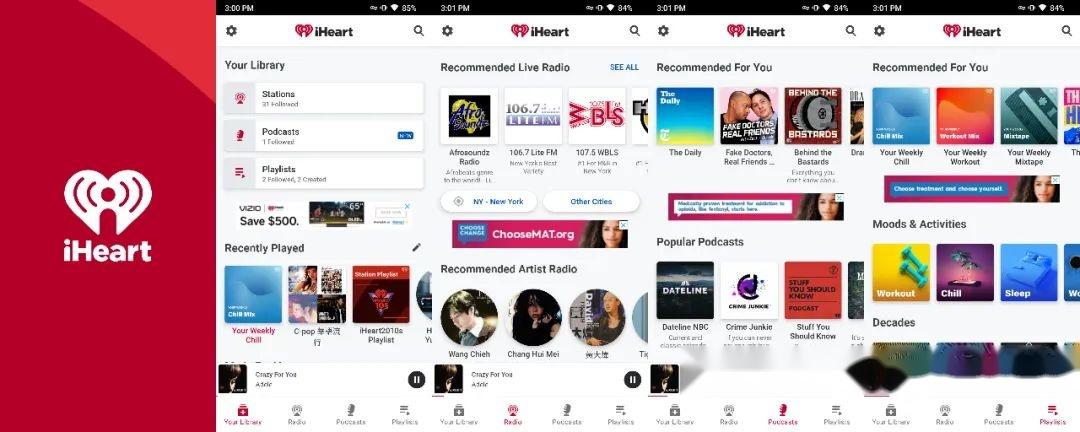 海外音乐流媒体群雄并起：iHeartRadio 永不消逝的电波 - 知乎