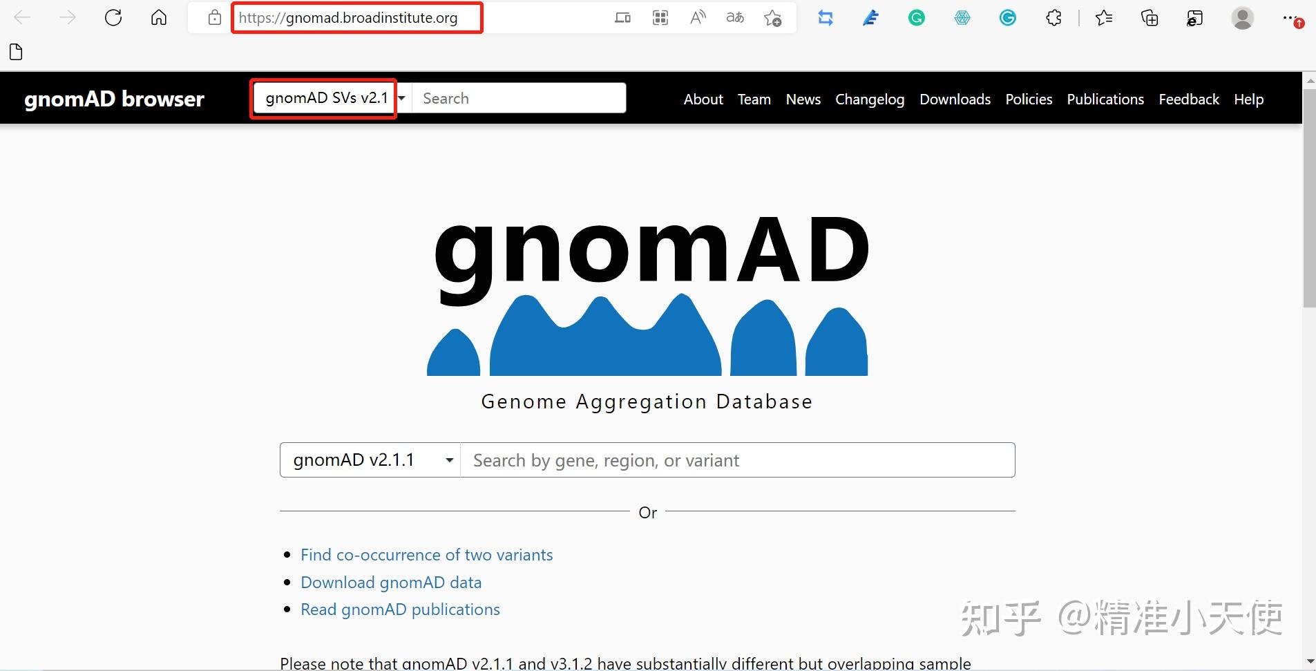 2- ---遗传病数据库---gnomAD数据库（人群频率包含SNV，结构变异） - 知乎