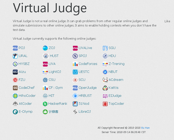酷站推荐 - vjudge.net - Virtual Judge | online judge - 知乎