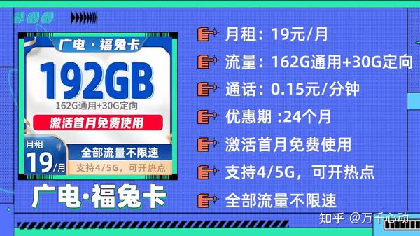 2023年11月有什么低价大流量卡推荐？爆肝整理四大运营商合集！