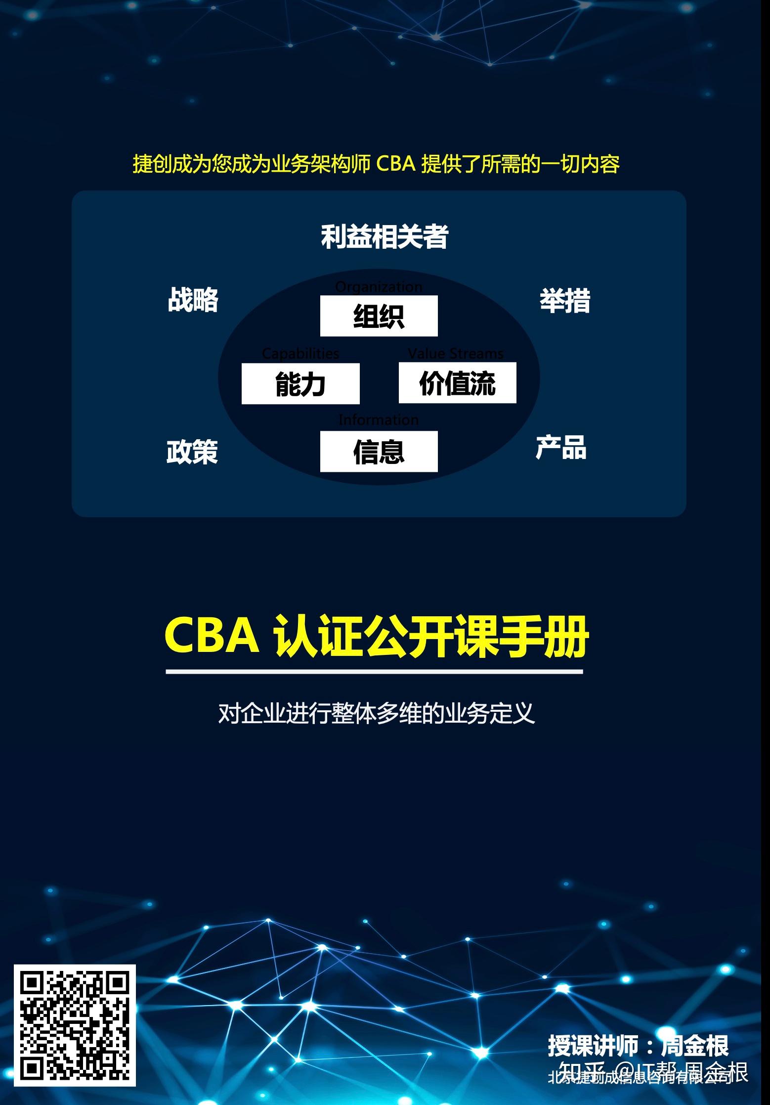 业务架构BIZBOK认证 CBA - 知乎