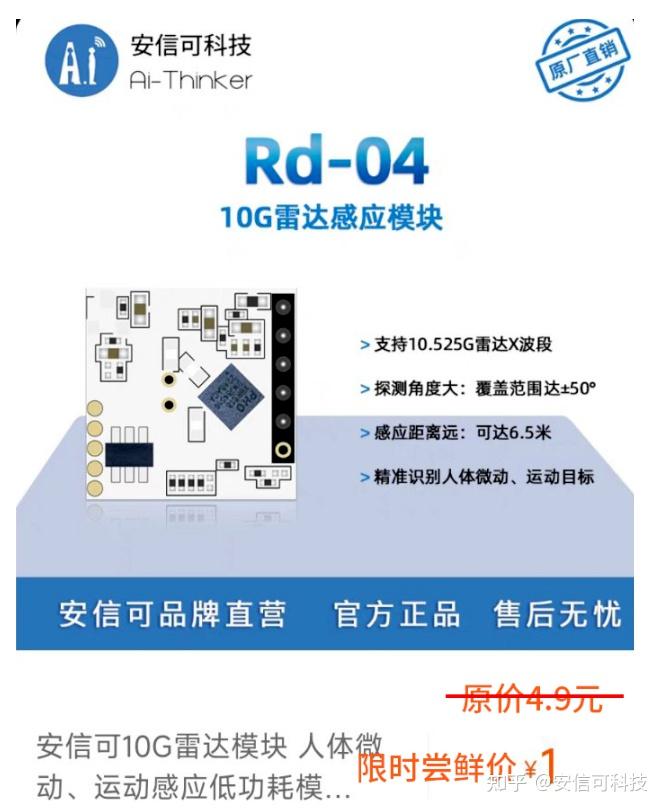 赶紧码住！安信可24G、10G雷达模组选型看这篇就够了！ - 知乎