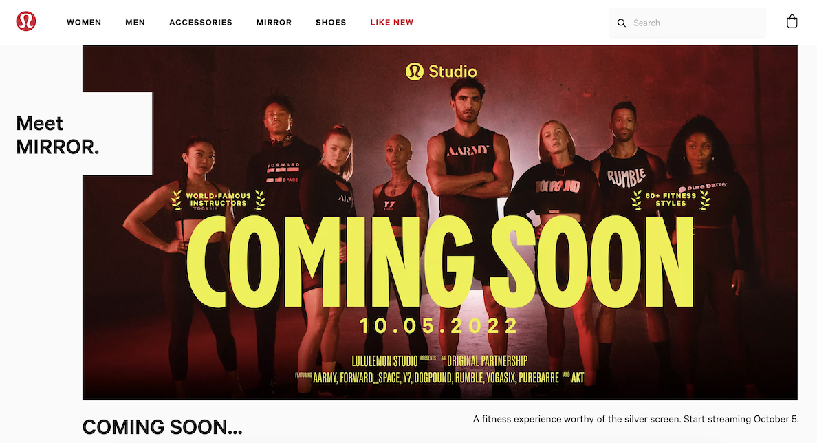 联手旗下“魔镜” ，lululemon 推出打通线上线下的全新会员服务 - 知乎