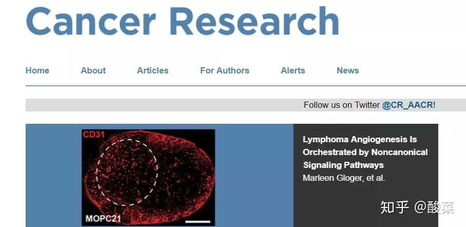 解刊 | 《Cancer Research》 - 知乎