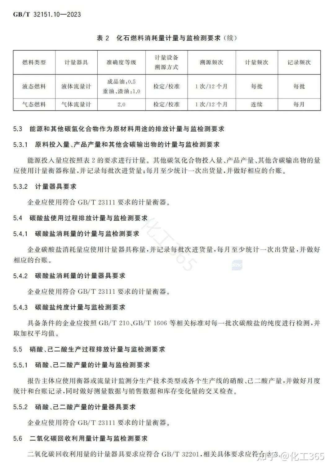 GBT 32151.10-2023碳排放核算与报告要求 第10部分：化工生产企业 - 知乎