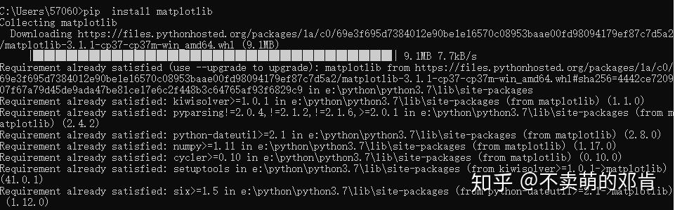 python词云wordcloud运行时出现No module named 'matplotlib' - 知乎