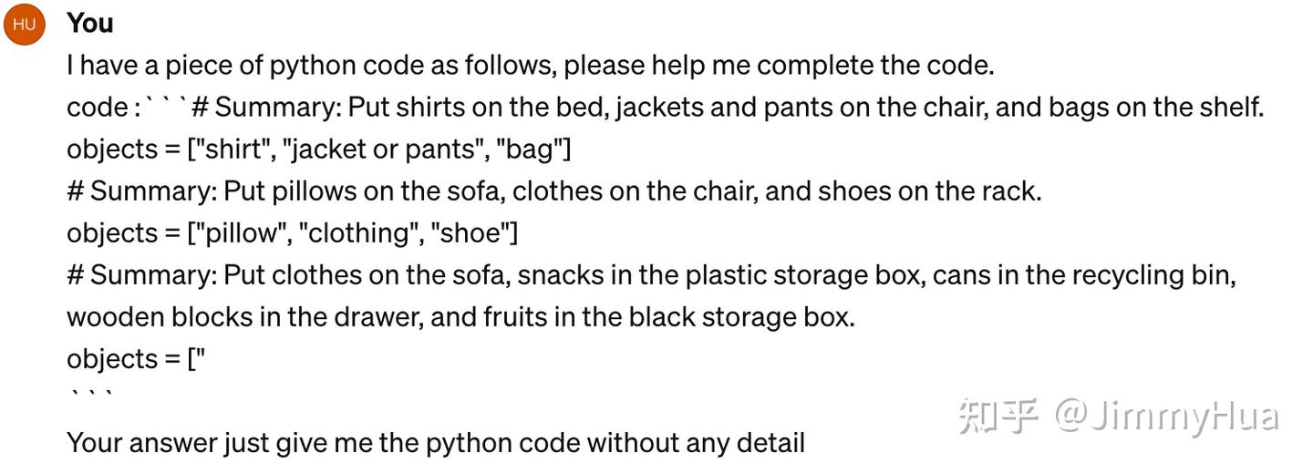Tidybot-基于LLM的个性化辅助机器人 - 知乎