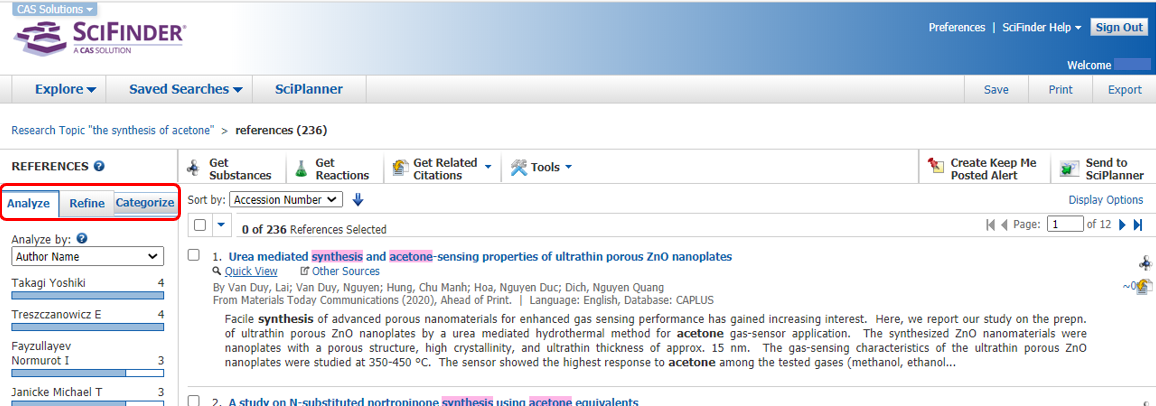 SciFinder简单介绍与使用说明 - 知乎