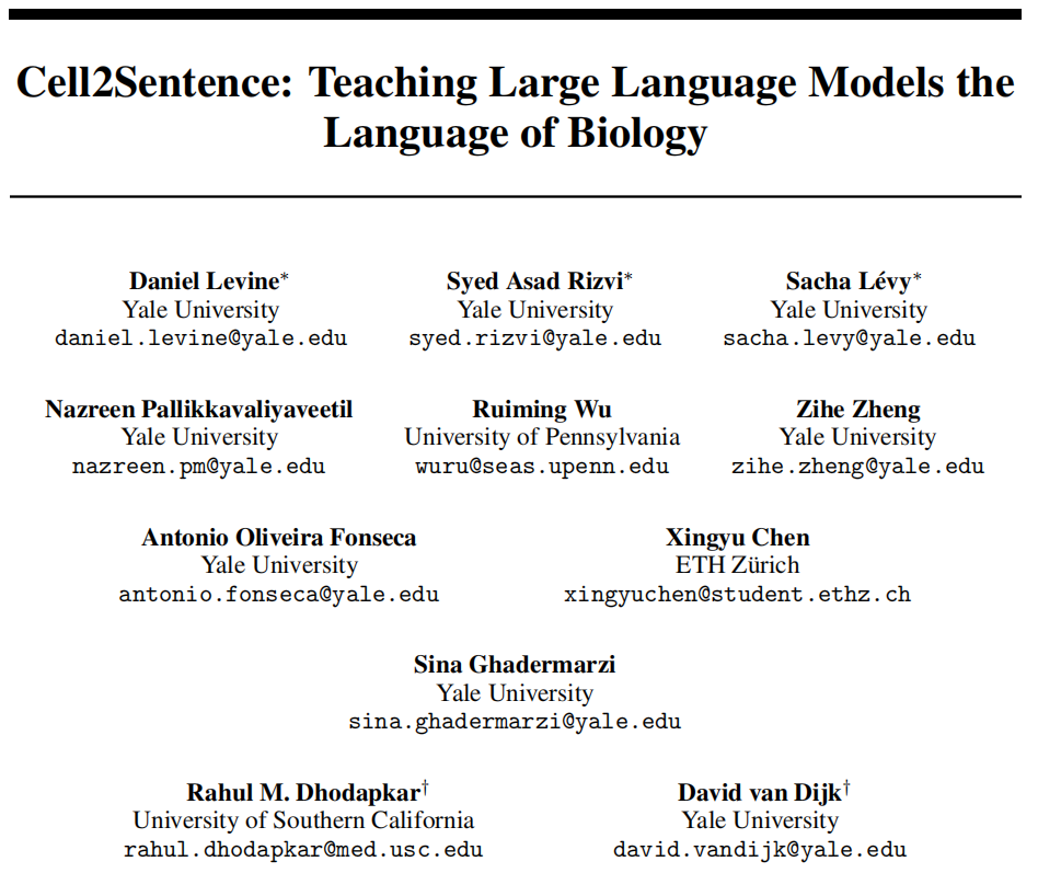 ICML 2024 | Cell2Sentence: 教会大语言模型生物语言 - 知乎