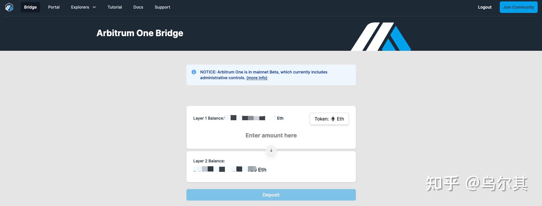 如何使用Arbitrum One Bridge将ETH L1资产转移到Arbitrum（L2） - 知乎