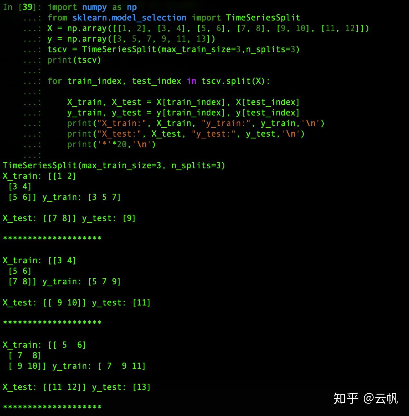 时间序列预测模型的交叉验证方法Time Series Split Cross-Validation - 知乎