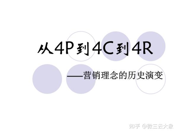 《4P4C4R》的营销理念理解 - 知乎