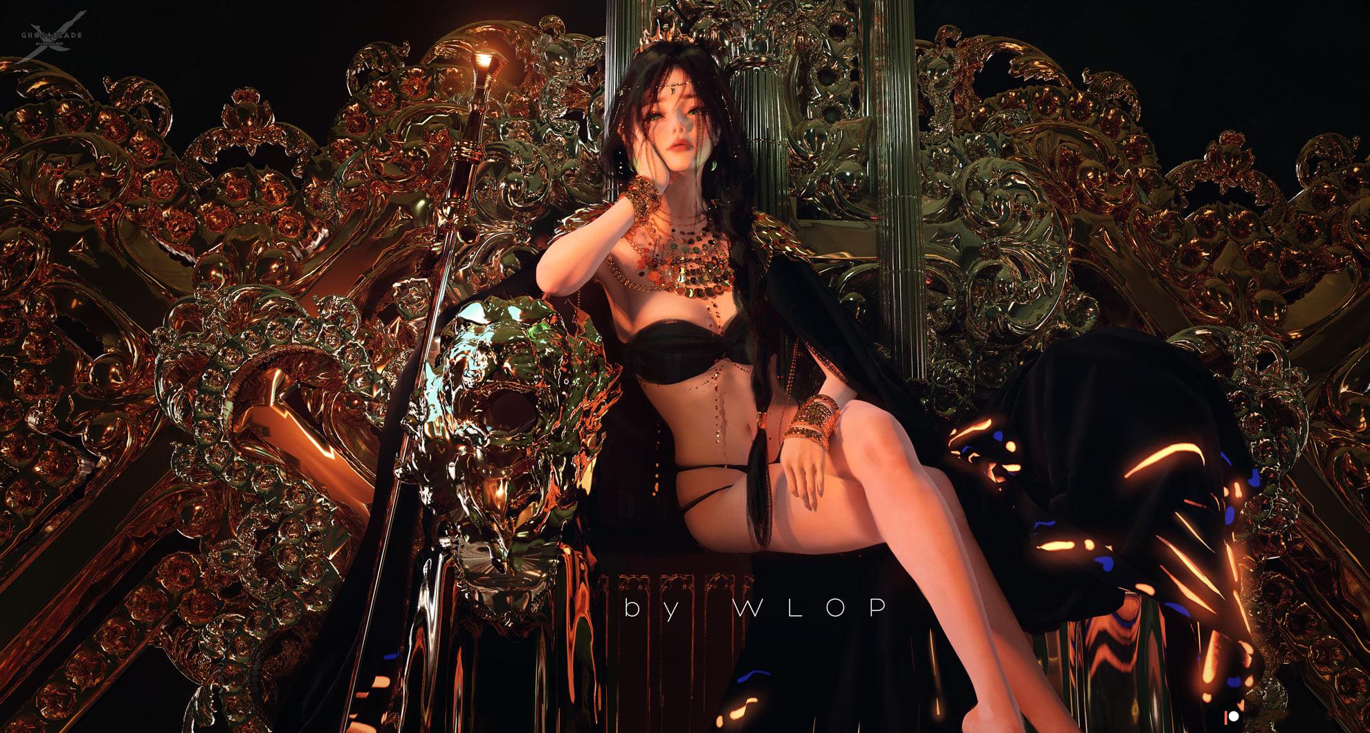 我喜欢的-鬼刀WLOP最新全面屏电脑、手机壁纸&头像无水印-Xilixili猫不语 - 知乎