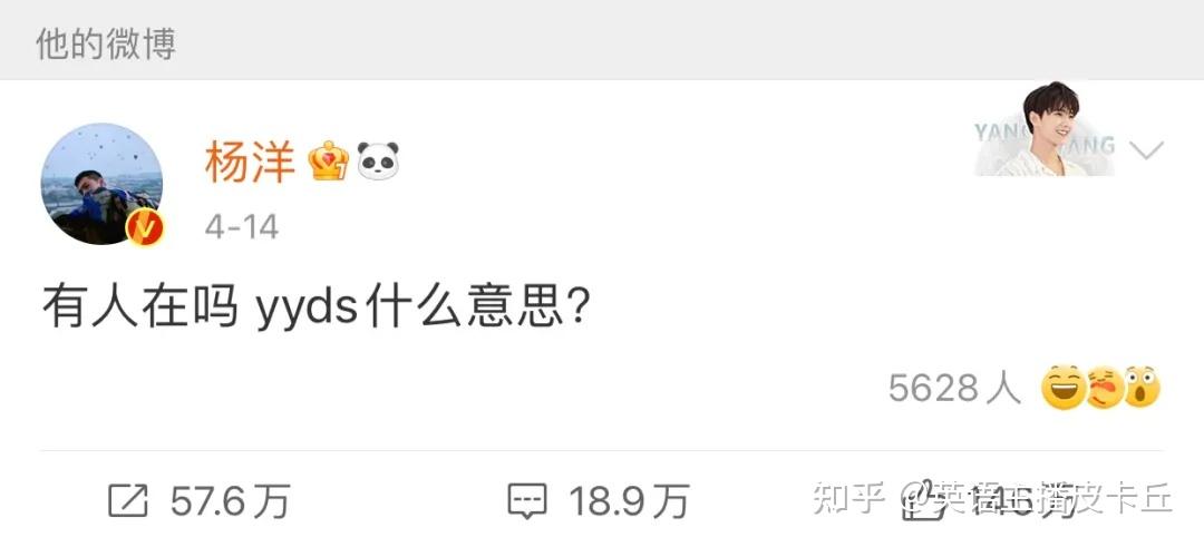 yyds到底什么意思？它的英文翻译更有趣！ - 知乎