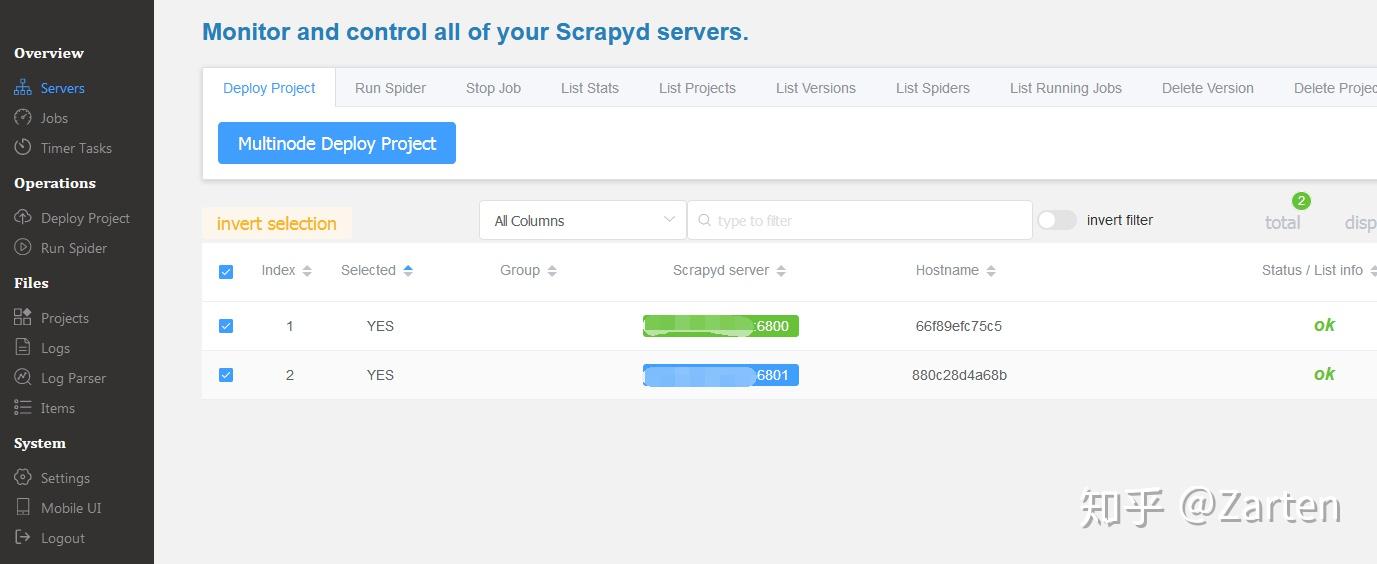 Scrapyd监控系统之SpiderKeeper和Scrapydweb详解 - 知乎