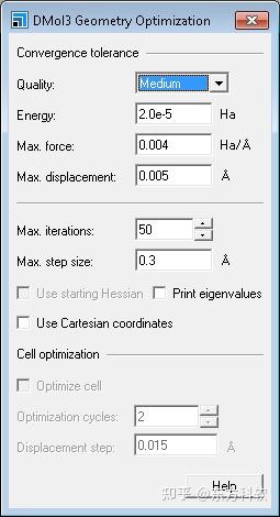 Materials Studio官方教程（Help-Tutorials）- 使用DMol3中的离域内部坐标对固体进行几何优化 - 知乎