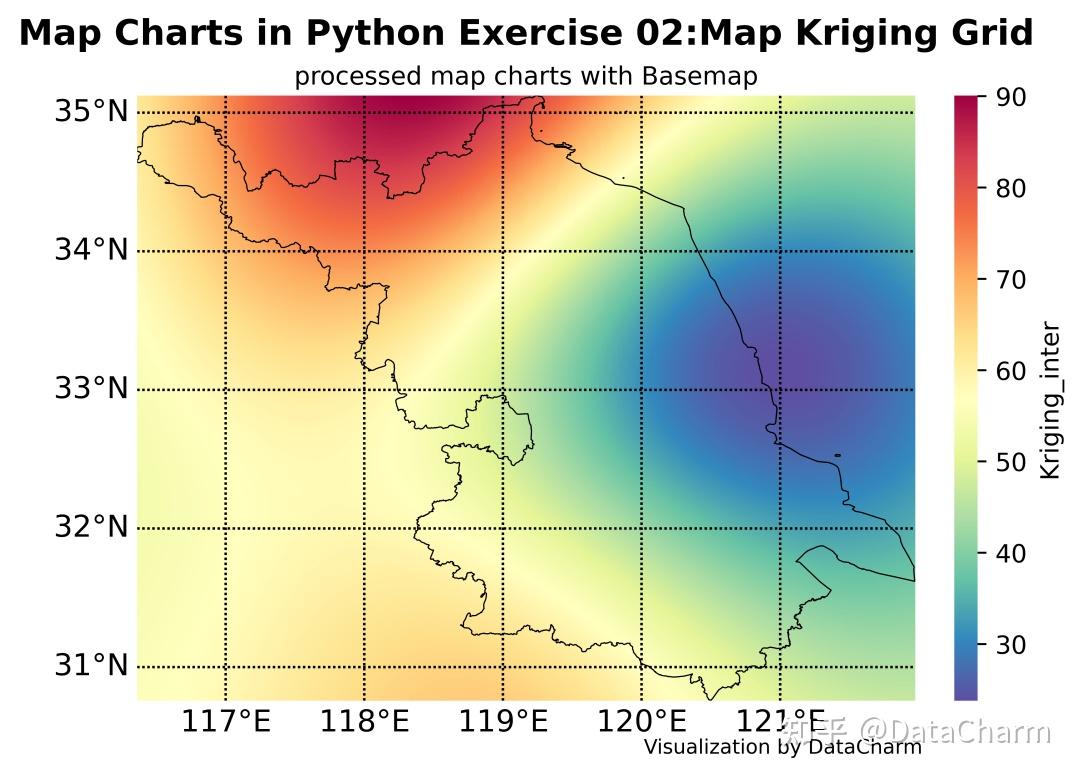 空间绘图 | Python-pykrige包-克里金(Kriging)插值计算及可视化绘制 - 知乎