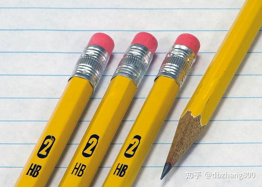 铅笔上的4B、2B、B、HB、F、H、2H - 知乎