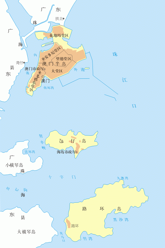 建国以来，澳门特别行政区行政区划沿革地图详解（1949-1999） - 知乎