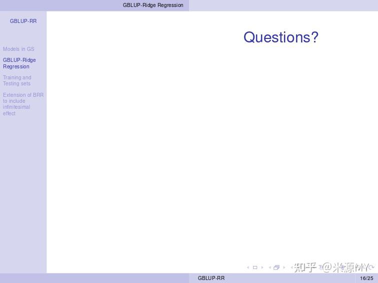 GBLUP-RR in BGLR - 知乎