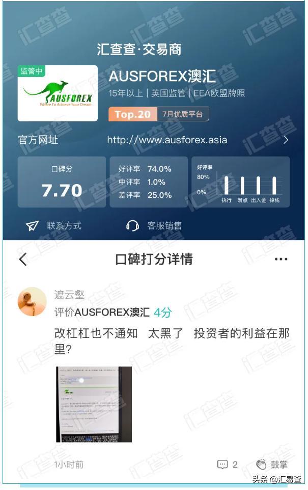 汇查查：太过分了，AUSFOREX澳汇竟然强平用户盈利单！ - 知乎