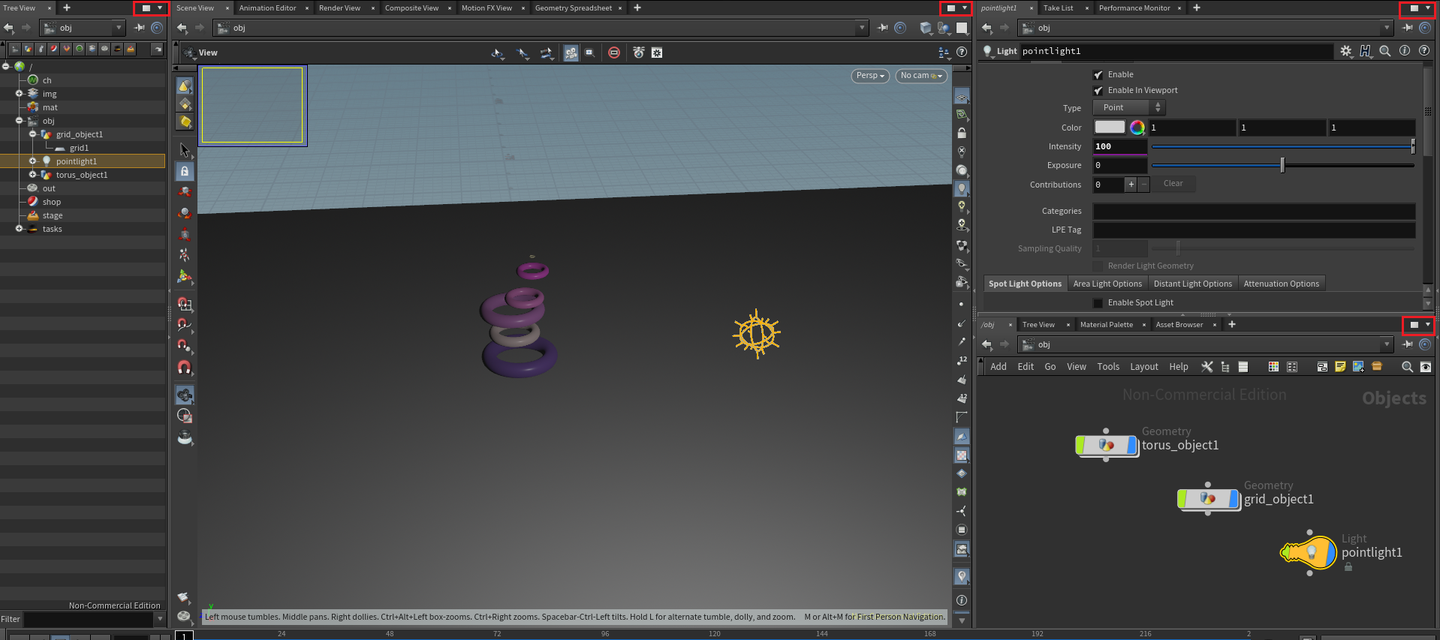 Houdini入门笔记（一）WorkSpace、Panes、View Tools - 知乎