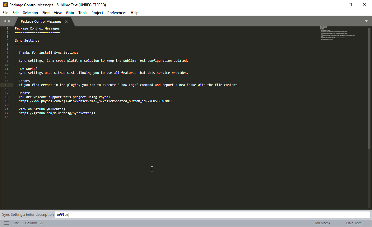 使用 Sync Settings 同步 Sublime Text 3 设置 - 知乎