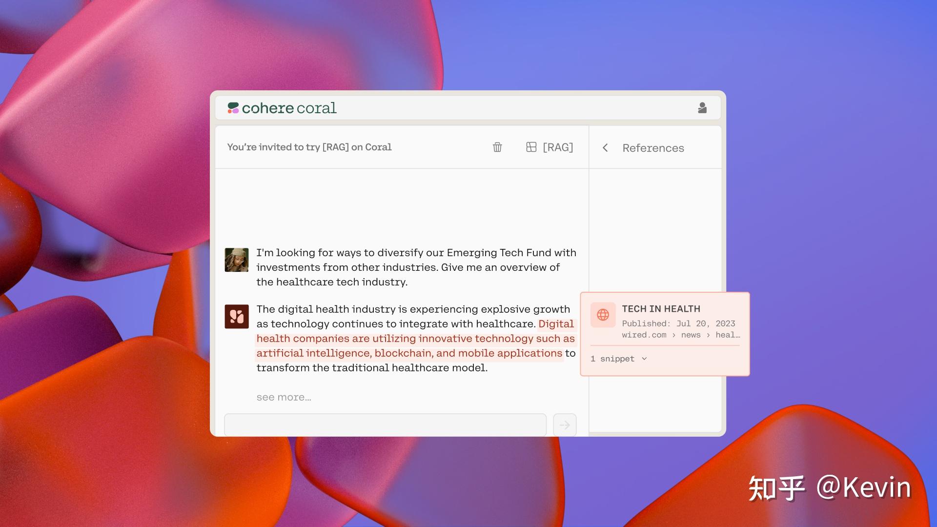 Cohere 正式发布企业知识库助手 Coral - 知乎