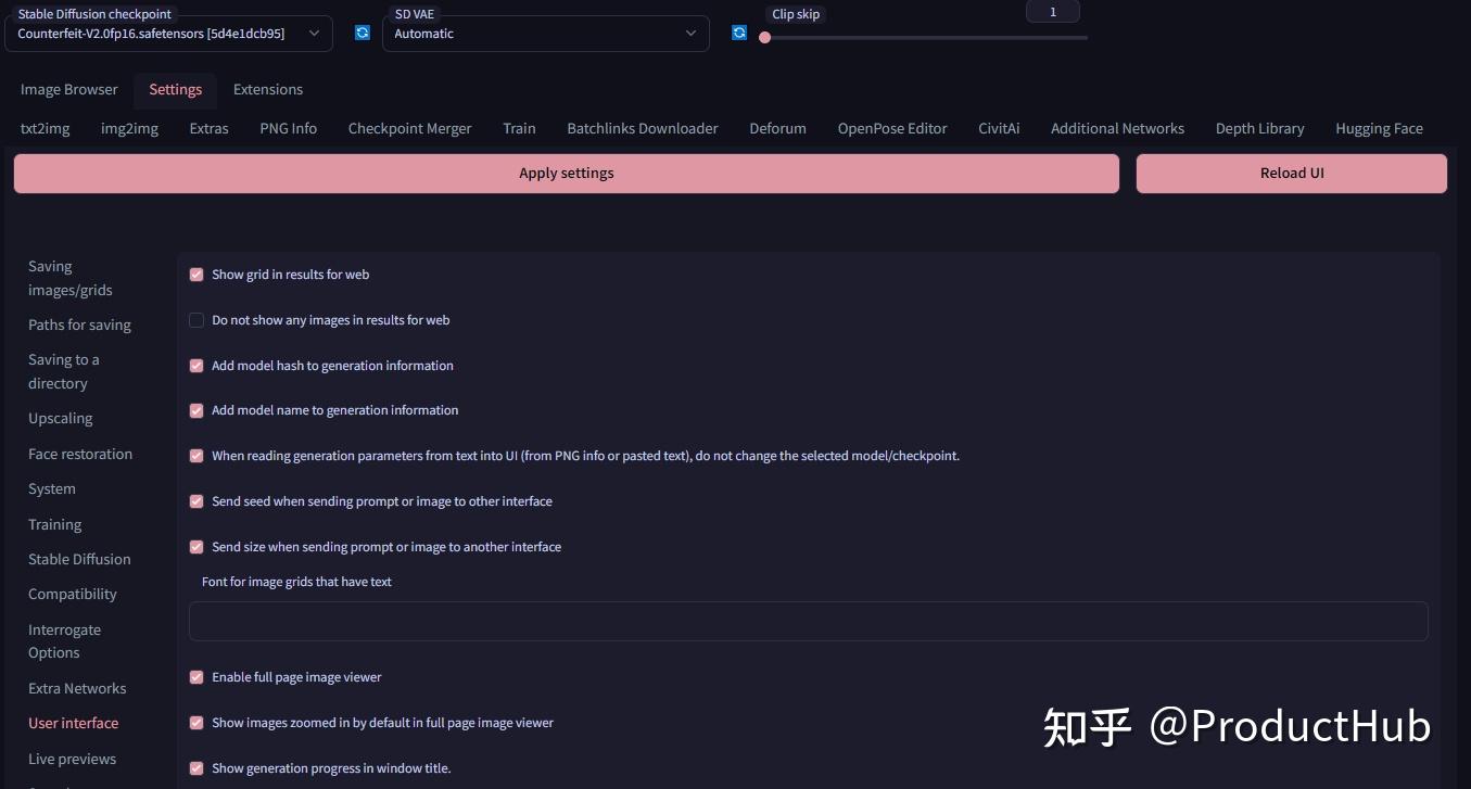 Stable Diffusion界面操作指南 - 知乎