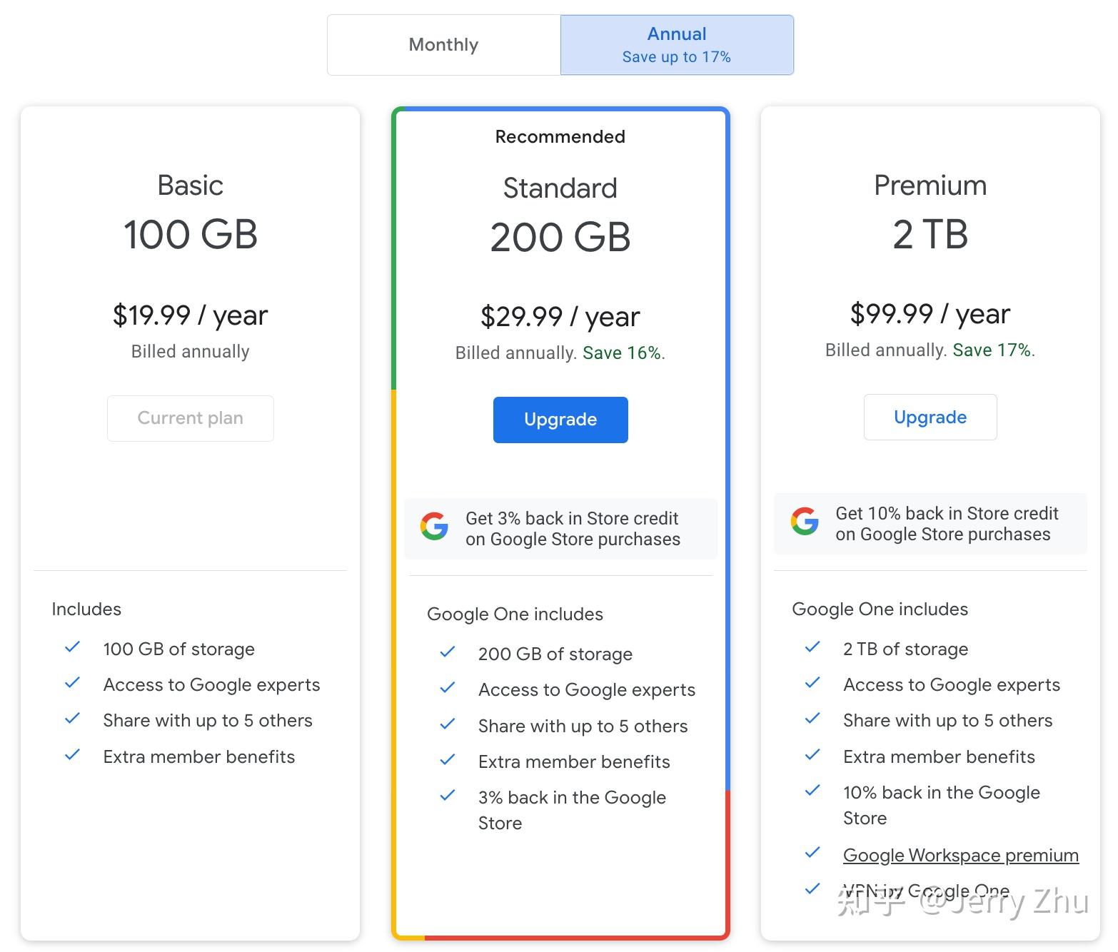 性价比最高的Google 2TB存储（150元/年） - 知乎