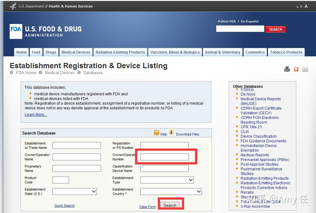 FDA注册各类产品查询入口和方法 - 知乎