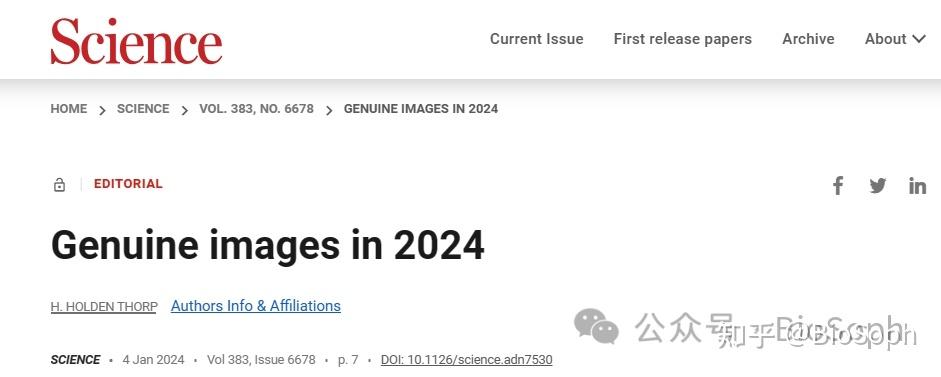 顶刊Science发表社论：引入AI工具--Proofig来打击图片造假！ - 知乎