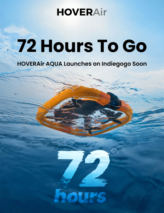 零零无限 HOVERAir AQUA 无人机将在 8 月 22 日 0 点发布：100%防水！水中起降、4K、249克 - 知乎