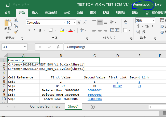 如何对比BOM差异-Spreadsheet Compare - 知乎