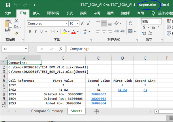 如何对比BOM差异-Spreadsheet Compare - 知乎