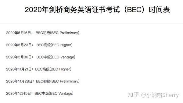 史上最实用BEC报考指南+学习资料汇总 - 知乎