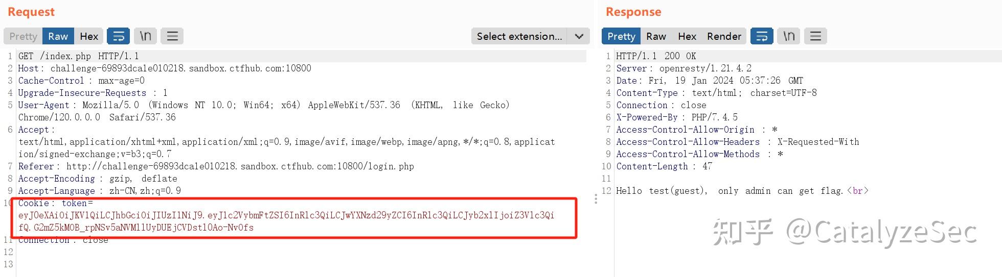 从0学习CTF-从ctfhub来了解JWT - 知乎