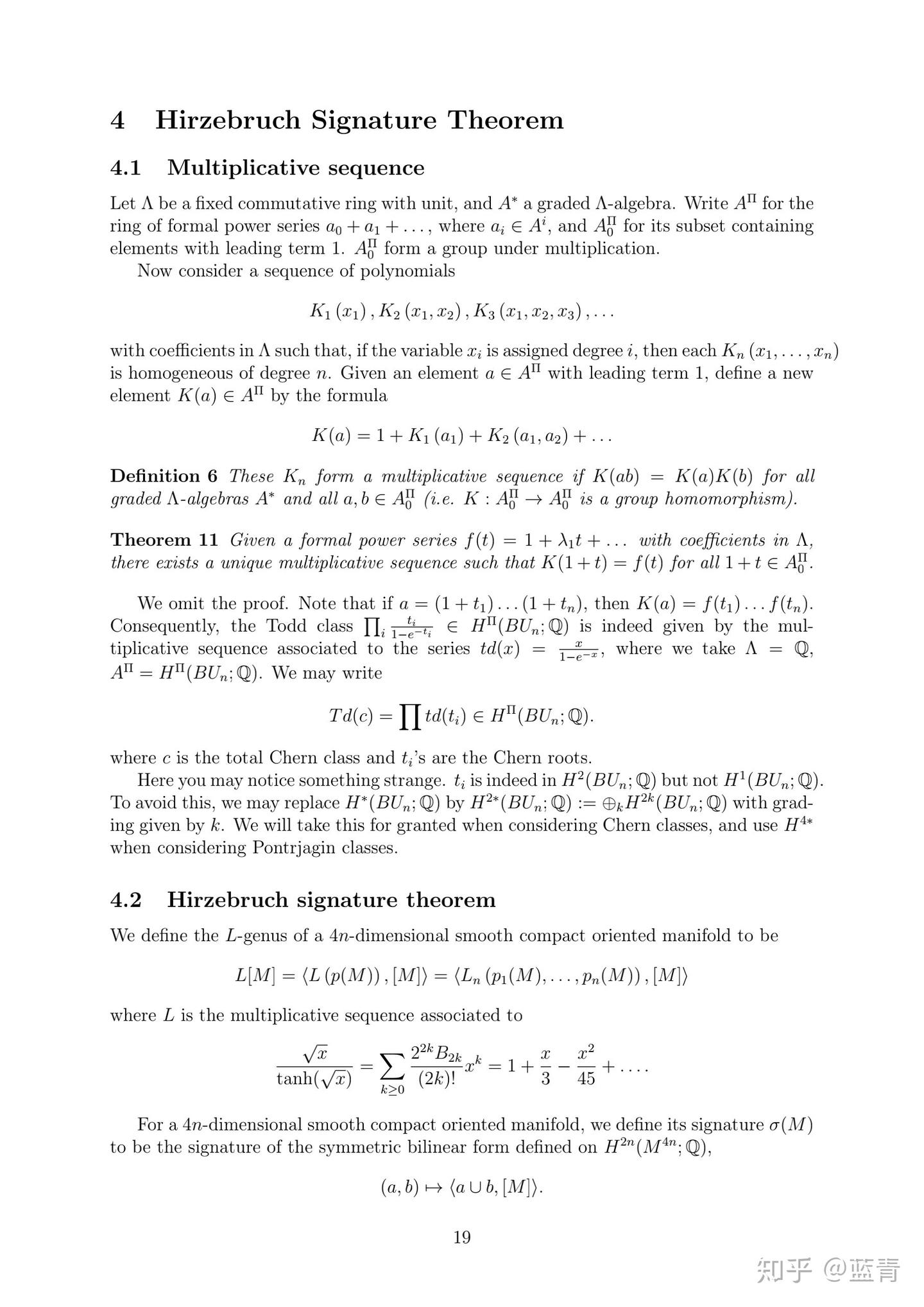 A Brief Introduction to Index Theorems 指标定理简介 - 知乎