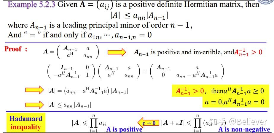 矩阵论学习笔记（六）Hermite矩阵与正定矩阵 - 知乎